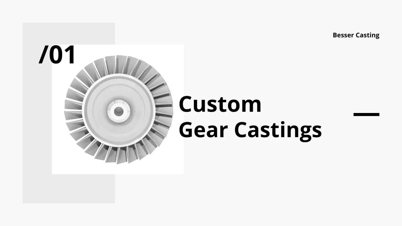 Custom Gear Castings, Gear Castings Manufacturer - Besser
